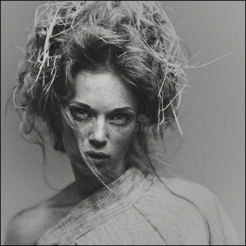 Mystical Portrait of a Girl Stock Photo - Image of look, mystery: 44855602