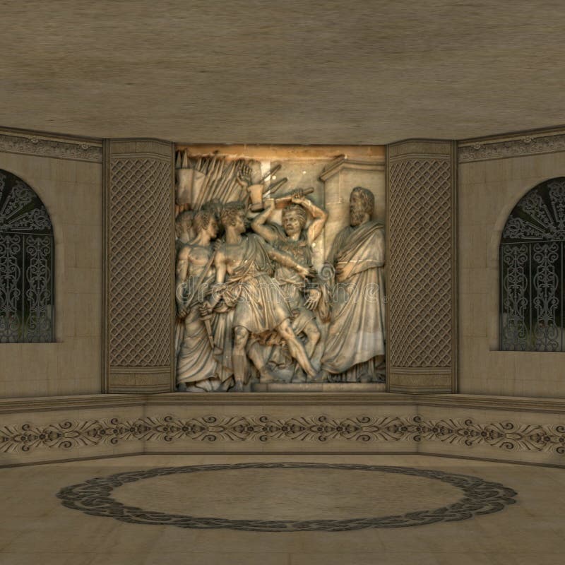 Mystical Ritual Room stock illustration. Illustration of mystic - 5112003