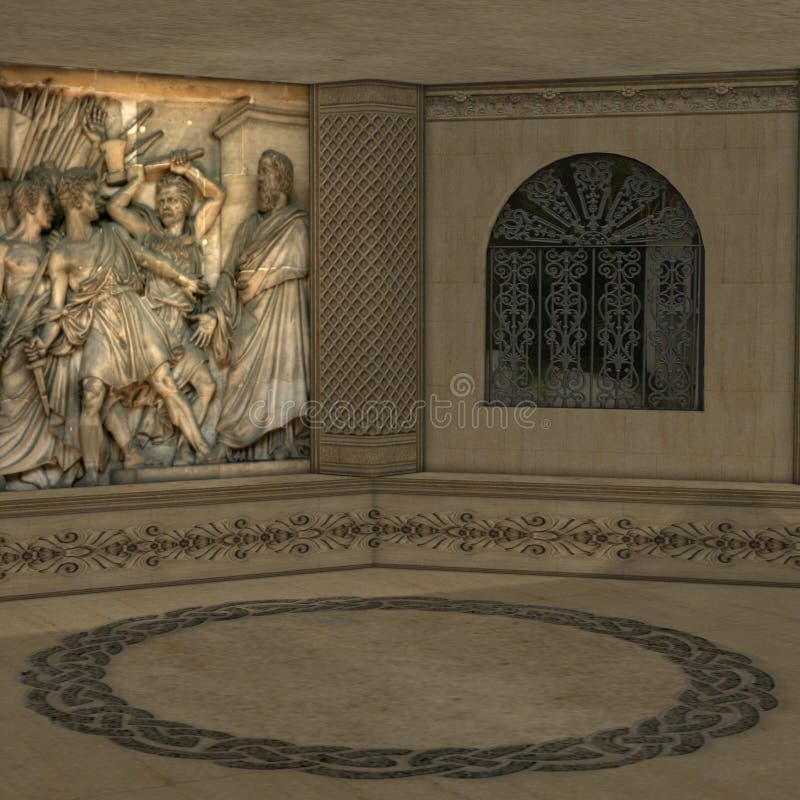 Mystical Ritual Room stock illustration. Illustration of history - 5112102