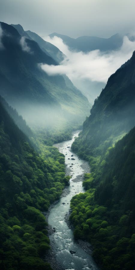 Mystical River Flowing in Max Rive Style: a Captivating Visual Journey ...
