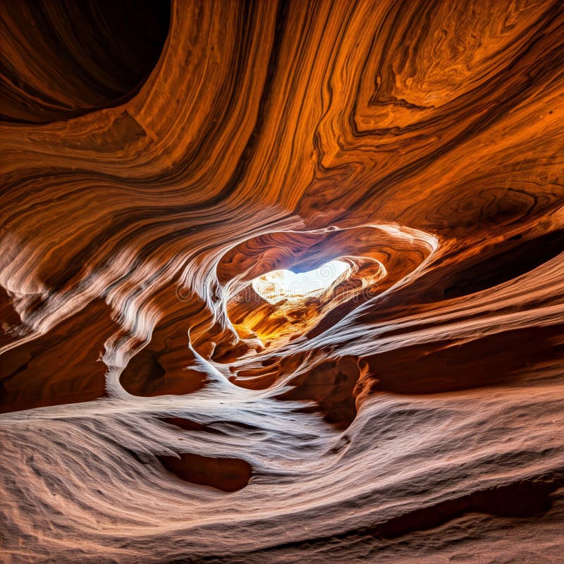 Mystical Sandstone Cavern with Sunlight Streaming through Natural Rock ...
