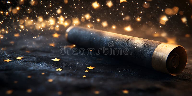 Mystical Scroll Dark Fantasy Art Wallpaper Background Wallpaper Stock ...