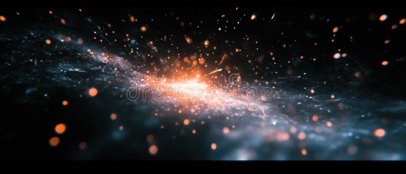 Mystical Spark Effects Create an Enchanting Atmosphere Against a Dark ...