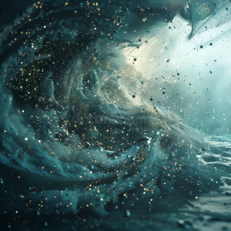 Mystical Swirl - Abstract Underwater Vortex Stock Image - Image of ...