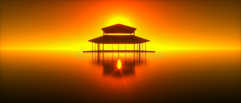 Temple Orange Flag, Flag Icon, Symbolize Religious Culture and ...