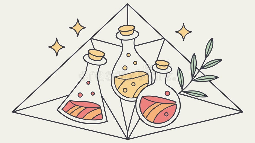 Alchemy Vials Potions Scientific Vector, Vector Design Generative AI ...