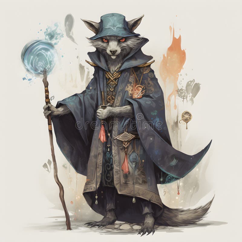 Wolf Wizard Stock Illustrations – 146 Wolf Wizard Stock Illustrations ...