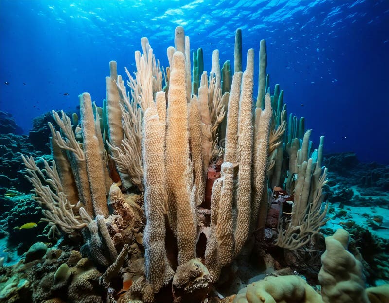 Towering Deep Sea Sponge Formations Stock Illustrations – 4 Towering ...