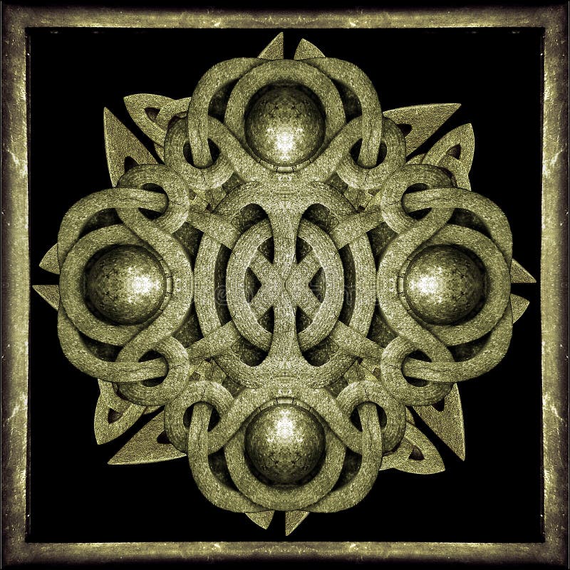 Mystisches Steinsymbol stock abbildung. Illustration von keltisch ...