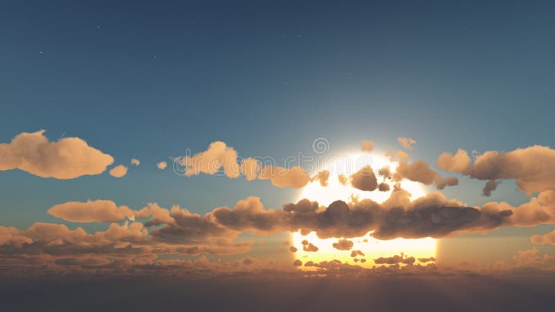 Mystisk sol och moln arkivfoto. Bild av mörker, mystiskt - 60542196