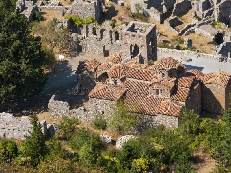 Mystras stock photo. Image of balkans, laconia, historical - 39247344