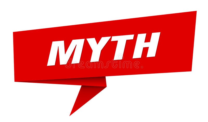 Myth Banner. Myth Speech Bubble, Label, Sticker, Sign Template Stock ...