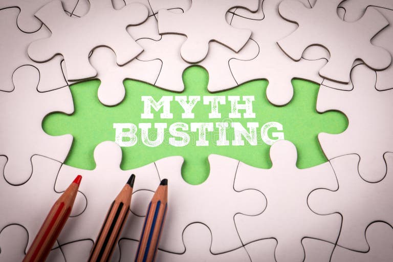 Myth Busting Concept in Puzzle Pieces Background Stock Image - Image of ...