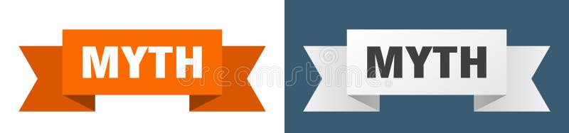 Myth Ribbon. Myth Isolated Paper Sign. Banner Stock Vector ...