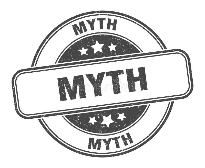 Myth Stamp. Myth Label. Round Grunge Sign Stock Vector - Illustration ...
