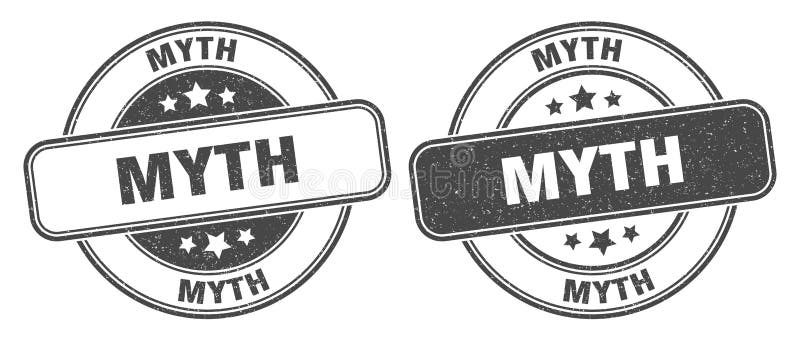 Myth Stamp. Myth Label. Round Grunge Sign Stock Vector - Illustration ...