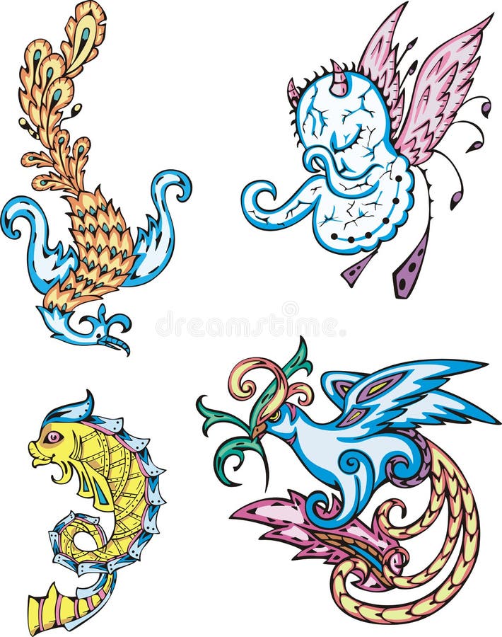 Mythic fox stock vector. Illustration of clipart, animal - 117348921