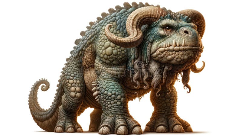 Mythical Behemoth Creature stock illustration. Illustration of whimsy ...