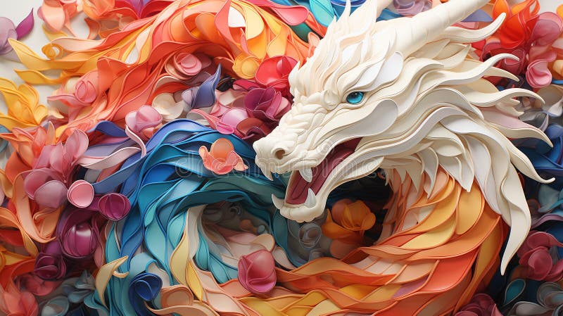 Mythical Creatures: Ethereal Abstract Patterns Stock Illustration ...