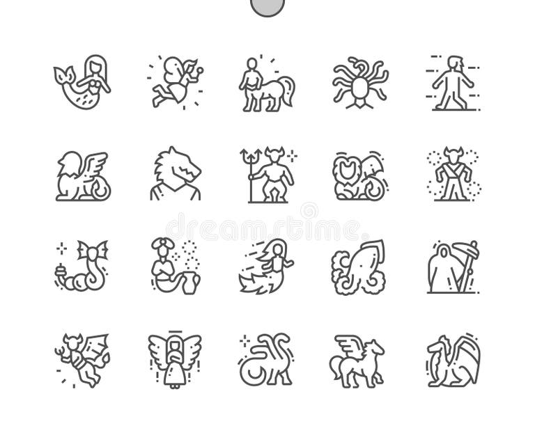 Creatures Icons Stock Illustrations – 1,485 Creatures Icons Stock ...