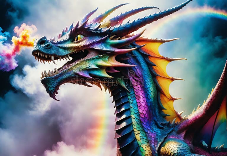Mythical Dragon, the Embodiment of Ancient Power and Wisdom Stock ...