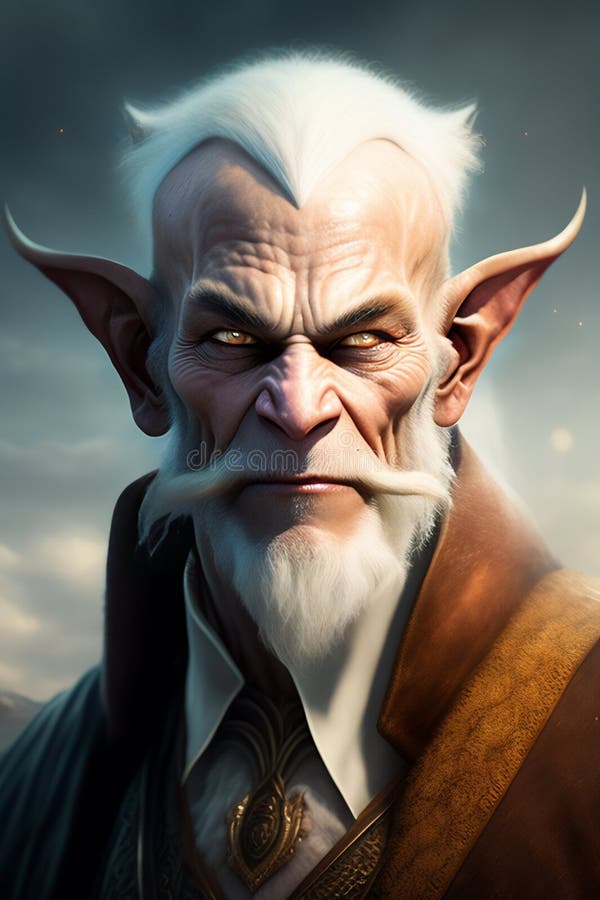 Mythical Evil Creature - White Goblin. Stock Illustration - Illustration of goblin, male: 274288563