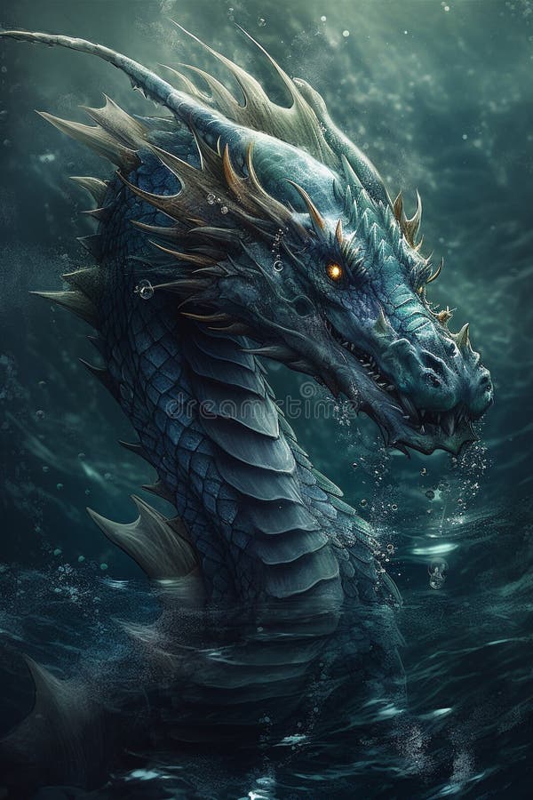 Mythical Huge Dragon. Concept: Signs of the Zodiac Stock Image - Image ...