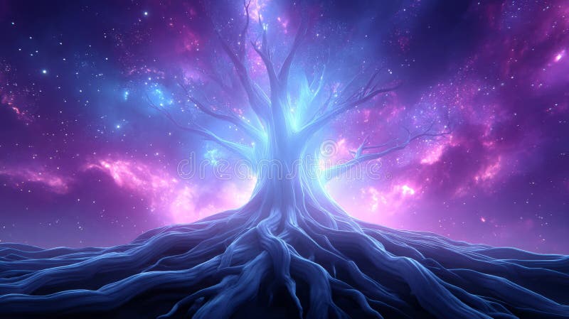 Mythical Space Tree with Energy Roots Linking Star Systems and ...