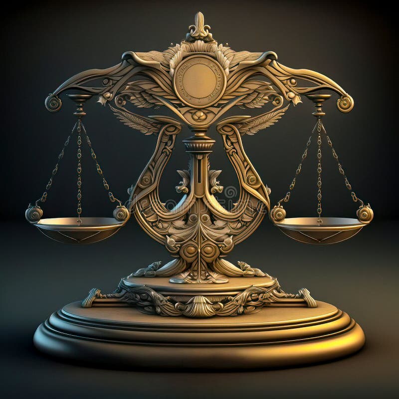 Mythical Wisdom: the Intricate Baroque Lady Justice Scale of the Libra ...