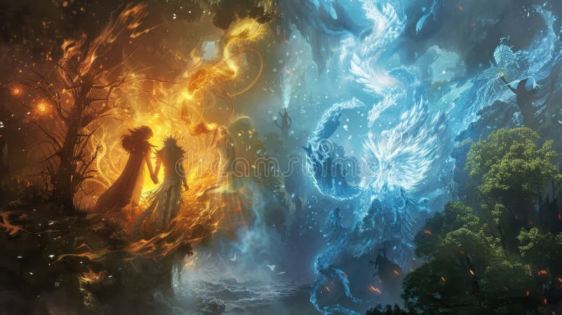 In a Mythical World Four Great Guardians Protect the Elements of Nature ...