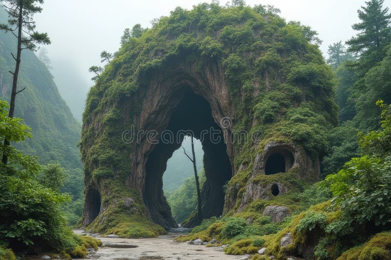 Mythical Nature Art stock illustration. Illustration of creatures ...