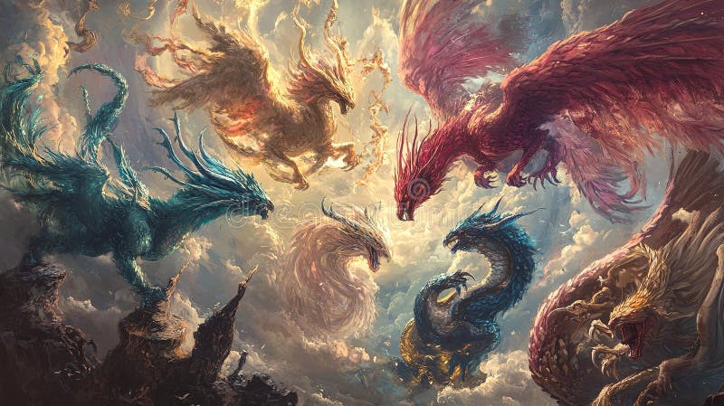 Mythological Creatures pic stock image. Image of space - 361954987