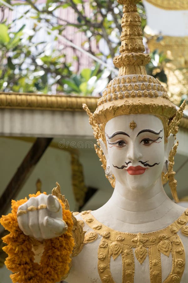 The Statues of God Devata - Deity Stock Photo - Image of beautiful ...