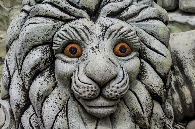 Mythological Lion Statue stock image. Image of character - 27161679