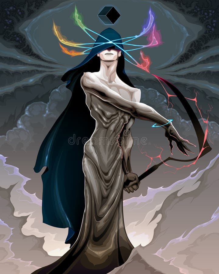 Mythological Representation of Saturn Stock Vector - Illustration of ...