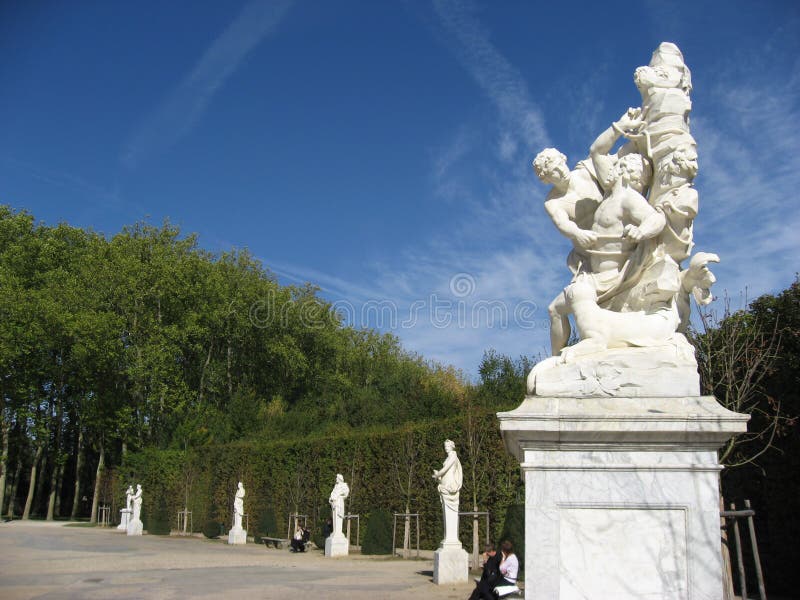 Mythological Statue Versailles Garden Stock Photo - Image of paris ...