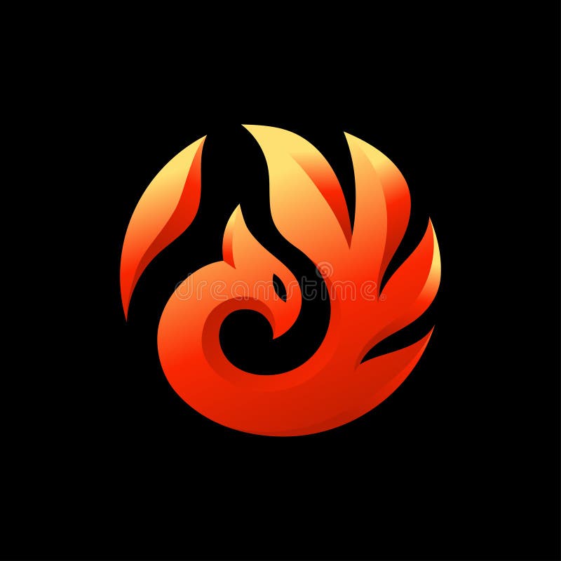 Phoenix Symbol of Mythological Bird Vector Stock Vector - Illustration ...