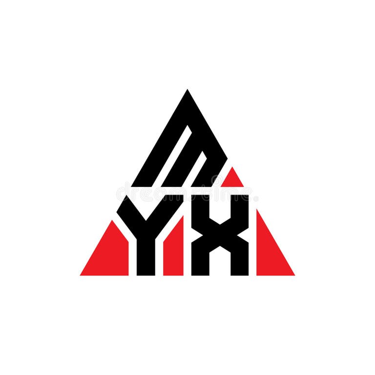MYX Triangle Letter Logo Design with Triangle Shape. MYX Triangle Logo ...
