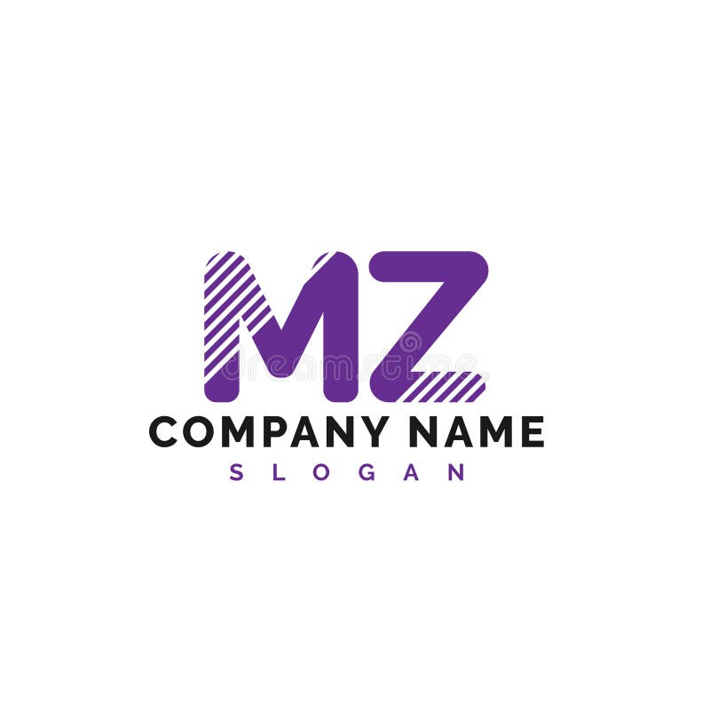 MZ Letter Logo Design. MZ Letter Logo Vector Illustration - Vector ...