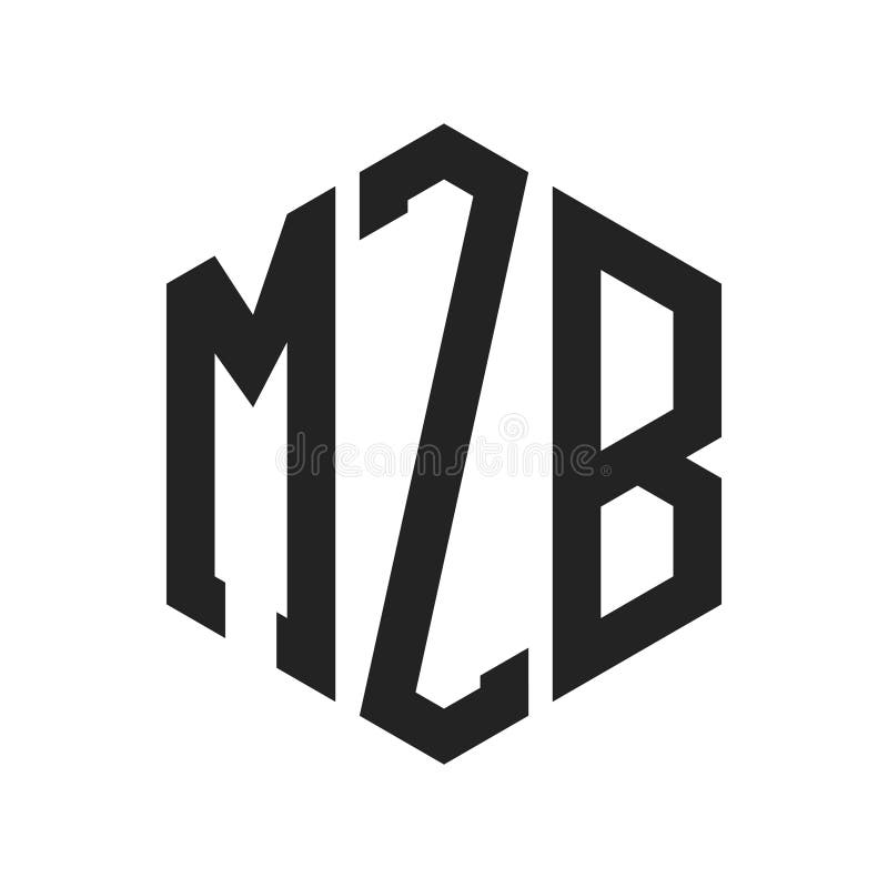 MZB Logo Design. Initial Letter MZB Monogram Logo Using Hexagon Shape ...