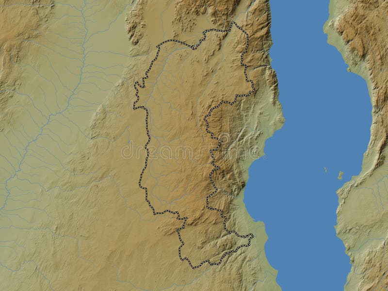 Mzimba, Malawi. Physical. No Legend Stock Illustration - Illustration ...