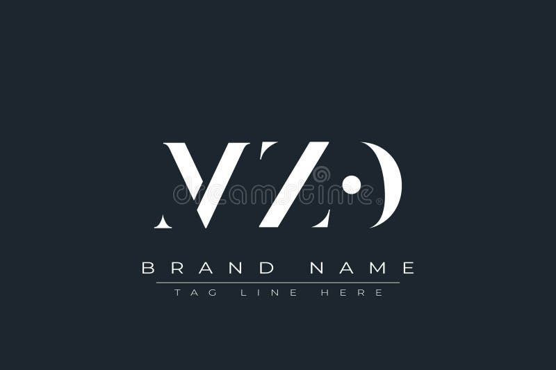 MZO Abstract Letter Logo Design Stock Vector - Illustration of font ...