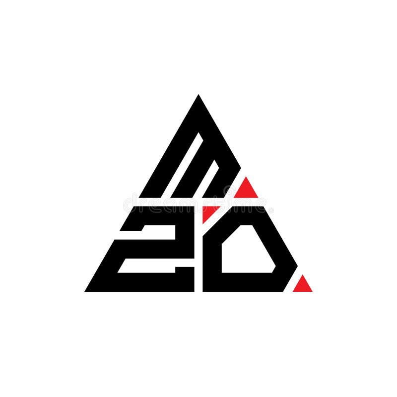 MZO Triangle Letter Logo Design with Triangle Shape. MZO Triangle Logo ...
