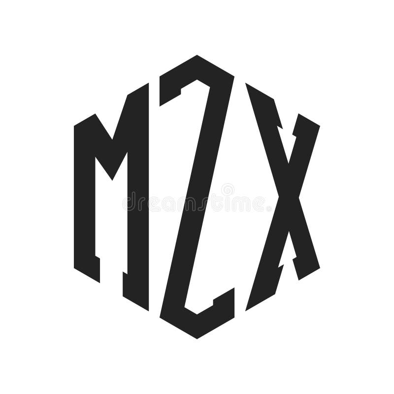 MZX Logo Design. Initial Letter MZX Monogram Logo Using Hexagon Shape ...