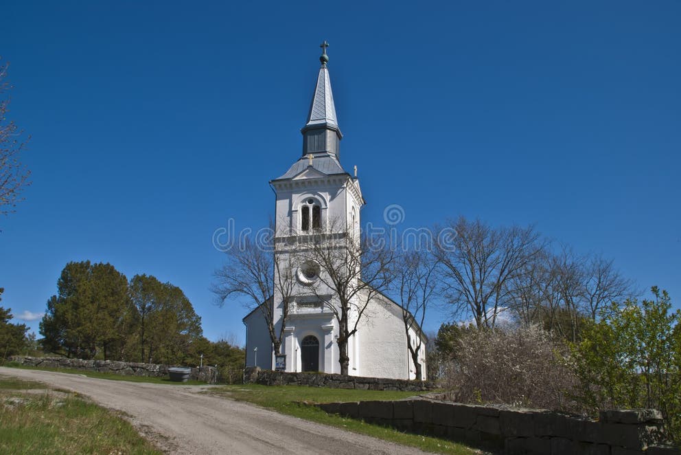 NÃ¤singe church (west) stock image. Image of religious - 24753683