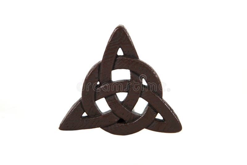 Símbolo Do Ouro Do Nó Da Trindade De Triquetra Imagem de Stock - Imagem ...