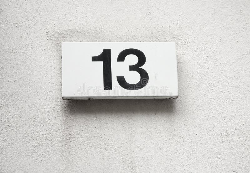 Número 13 foto de archivo. Imagen de color, blanco, trece - 26778196
