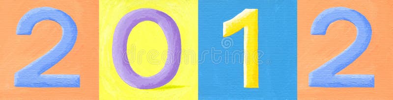 Número 2012 stock de ilustración. Ilustración de textura - 22631479