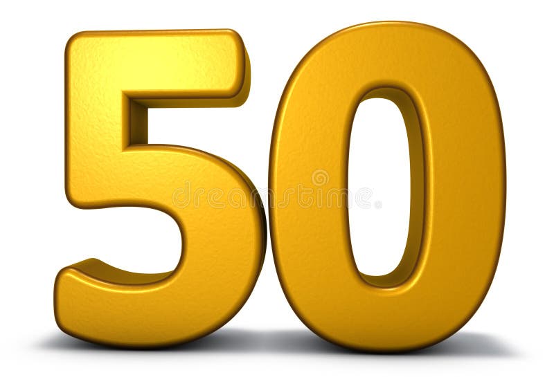 Sistema Del Número Cincuenta Años 50 Años De Diseño De La Celebración ...