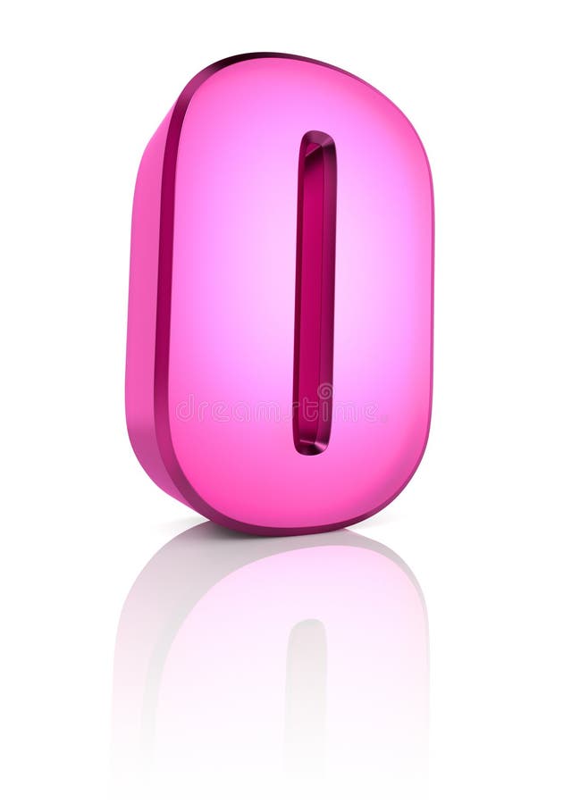 Número cor-de-rosa 0 ilustração stock. Ilustração de renda - 74165081